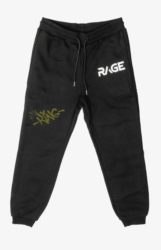 RAGE Prestige Line King Track Pants - Black - Rage the Label